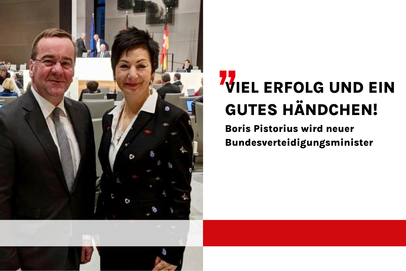 Unser neuer Verteidigungsminister: „Alles Gute, lieber Boris ...
